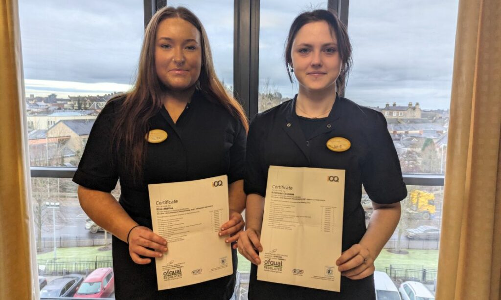 Housekeepers celebrate success with Armagh City Hotel's NVQ programme ...